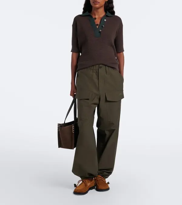 JW Anderson Cotton-blend Wide-leg Pants