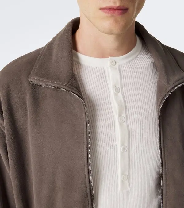 LISA YANG Falk Cotton And Cashmere Henley Shirt - White