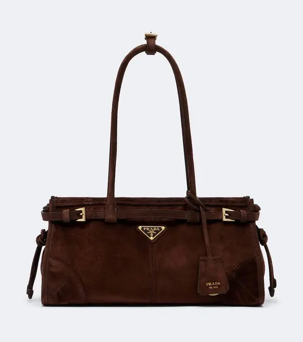 Prada Bonnie Mini Suede Top-handle Bag