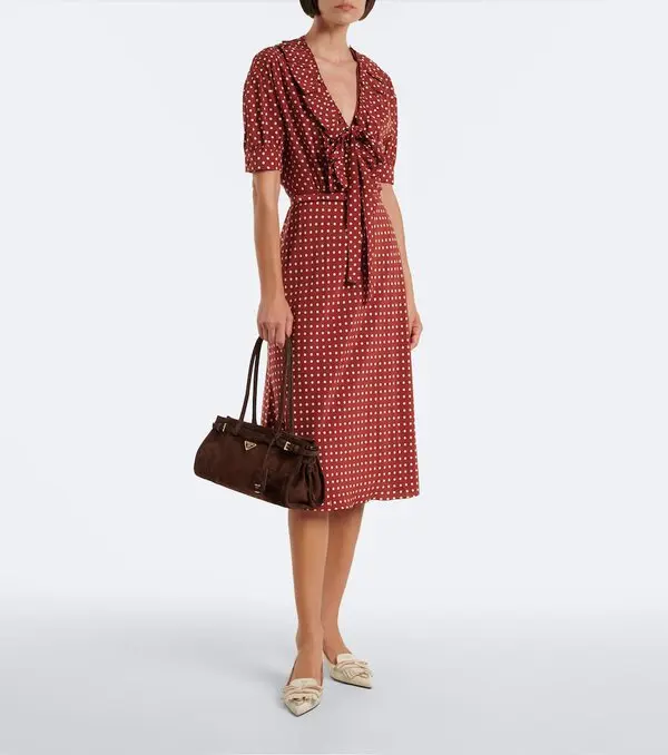 Prada Bonnie Mini Suede Top-handle Bag