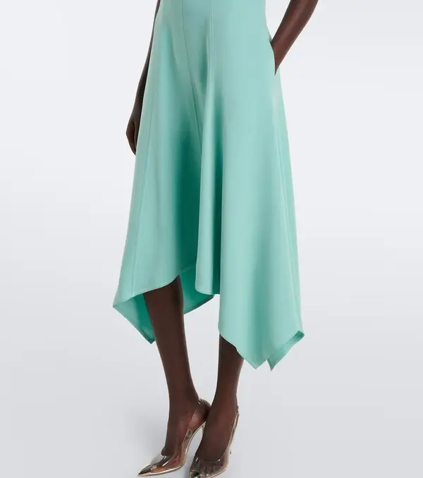 Stella McCartney Draped Asymmetric Midi Dress