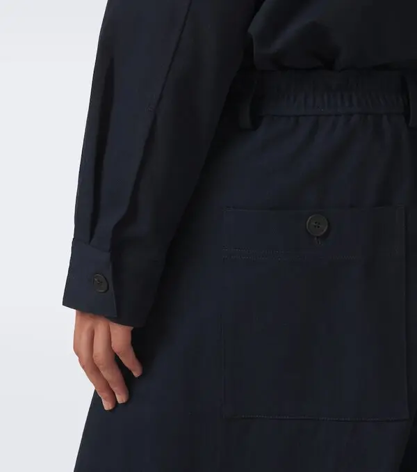 Studio Nicholson Pleated Cotton Wide-leg Trousers