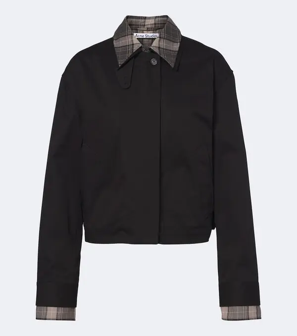 Acne Studios Layered Cotton Twill Jacket