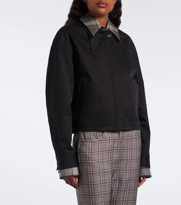 Acne Studios Layered Cotton Twill Jacket