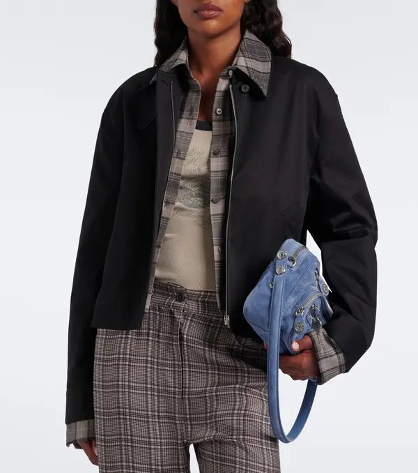 Acne Studios Layered Cotton Twill Jacket