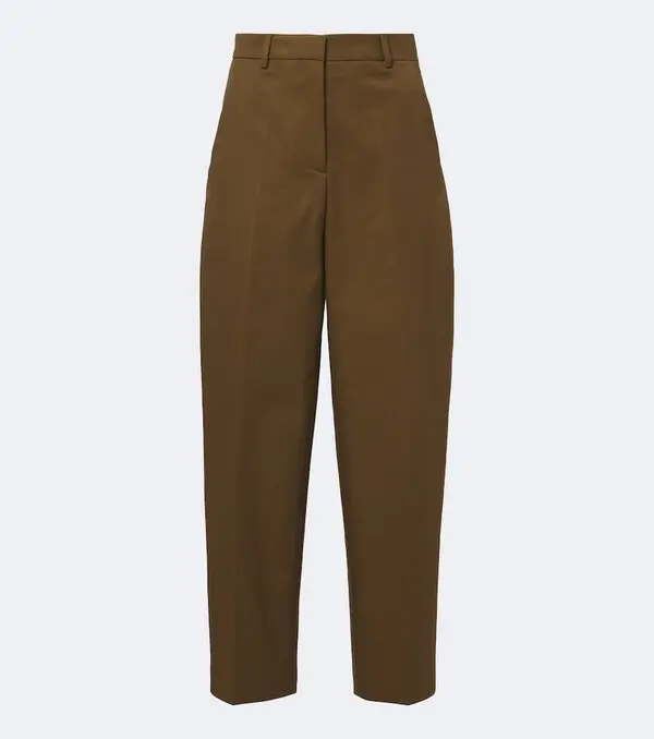 Altuzarra Bix Cotton Tapered Pants - Green