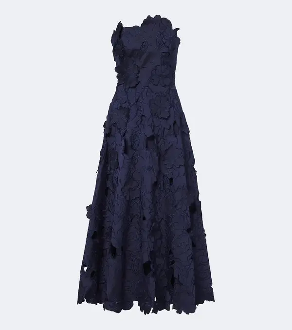 Costarellos Brissa Floral Embroidered Cocktail Dress