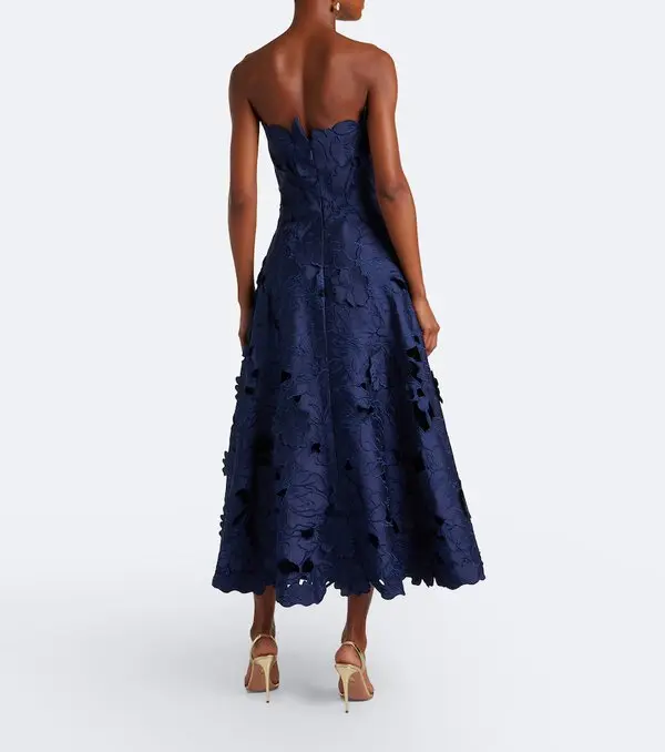 Costarellos Brissa Floral Embroidered Cocktail Dress