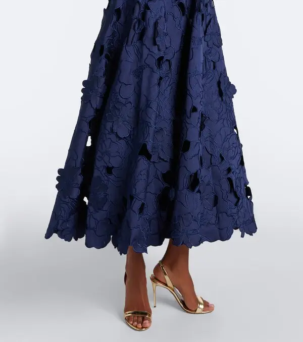 Costarellos Brissa Floral Embroidered Cocktail Dress