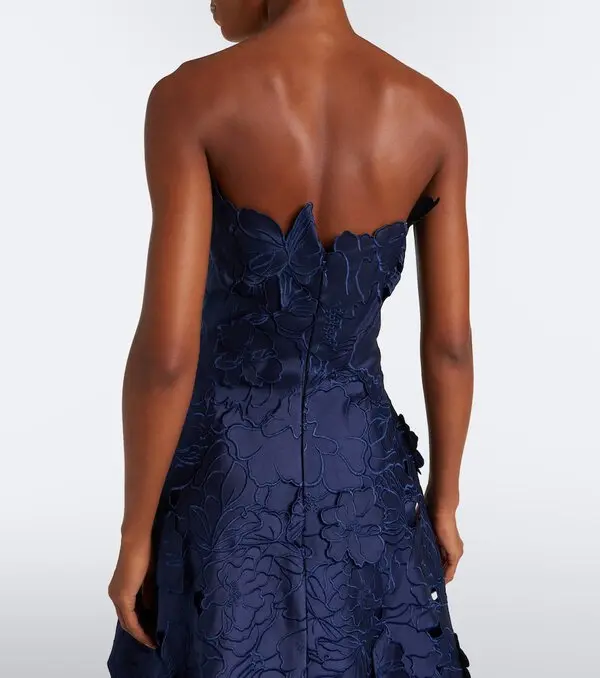 Costarellos Brissa Floral Embroidered Cocktail Dress