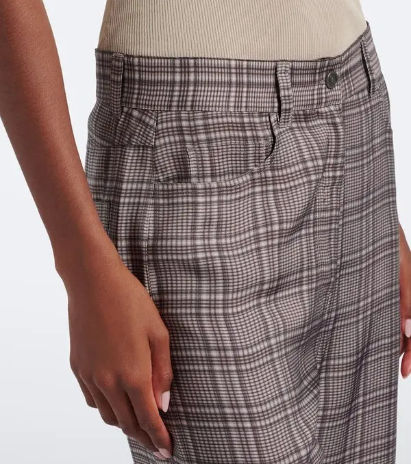Acne Studios Checked Wide-leg Pants