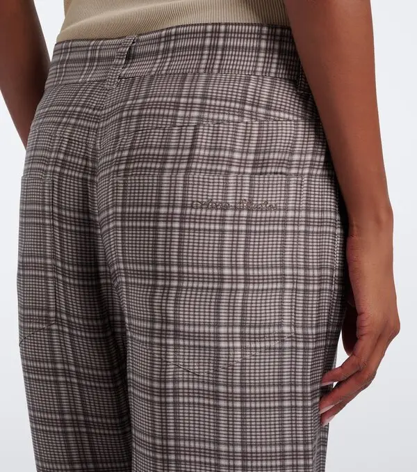 Acne Studios Checked Wide-leg Pants