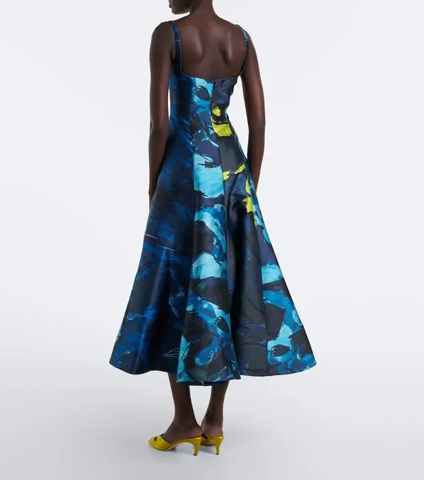 ROKSANDA Zelia Printed Gathered Midi Dress