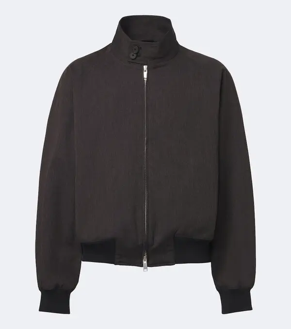 Studio Nicholson Over Cotton And Wool Bomber Jacket