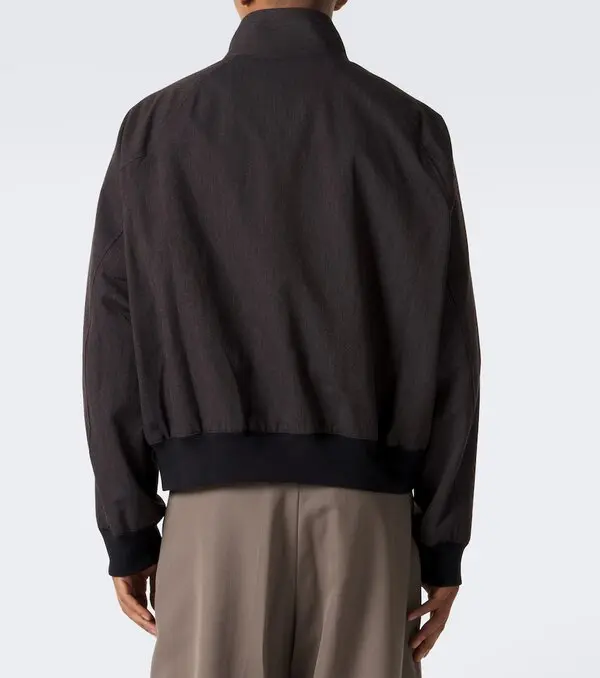 Studio Nicholson Over Cotton And Wool Bomber Jacket