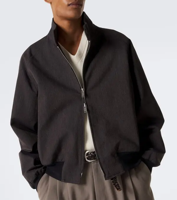 Studio Nicholson Over Cotton And Wool Bomber Jacket