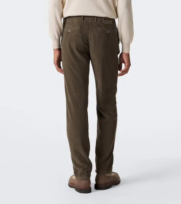 Kiton Cotton Corduroy Tapered Pants