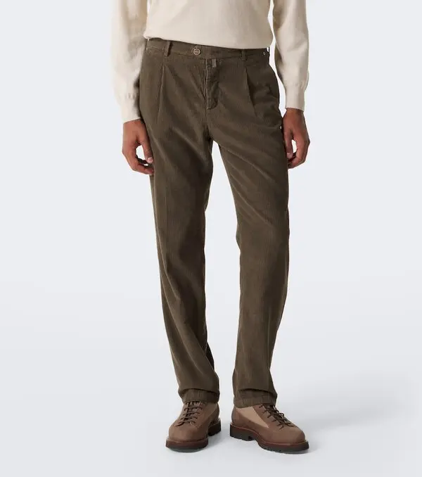 Kiton Cotton Corduroy Tapered Pants