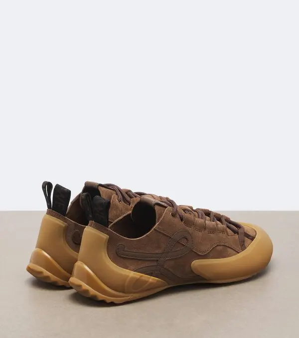 Loewe Grip Anagram Suede Sneakers