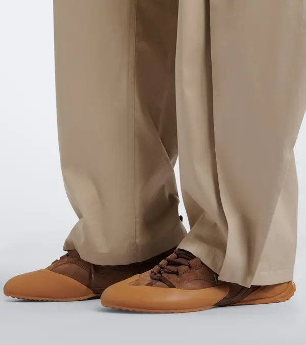 Loewe Grip Anagram Suede Sneakers