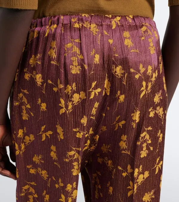 Dries Van Noten Floral Wide-leg Pants
