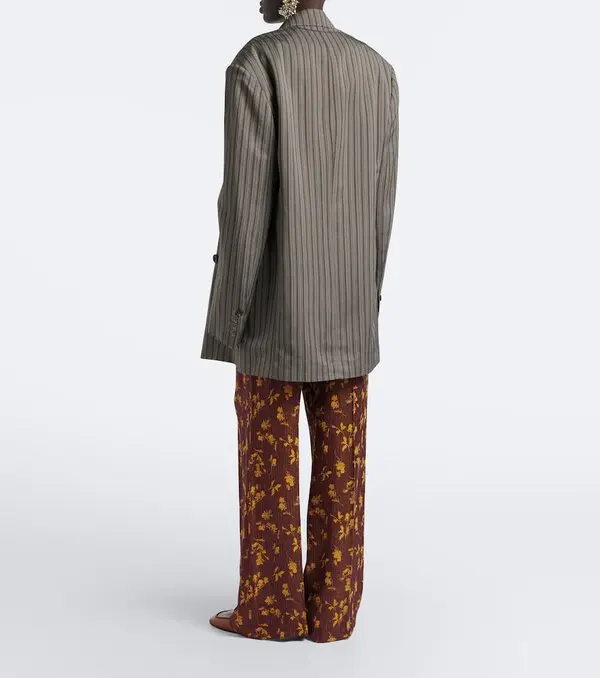 Dries Van Noten Floral Wide-leg Pants
