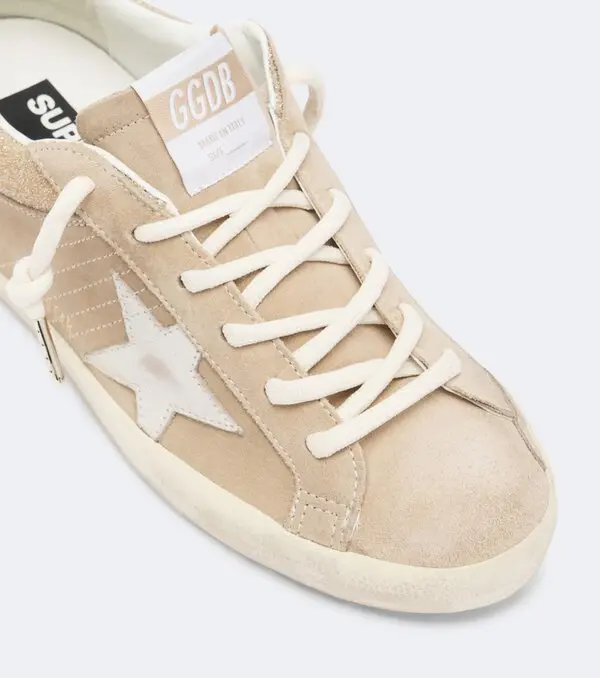 GOLDEN GOOSE Superstar Suede Sneakers With Swarovski® Crystal Trim