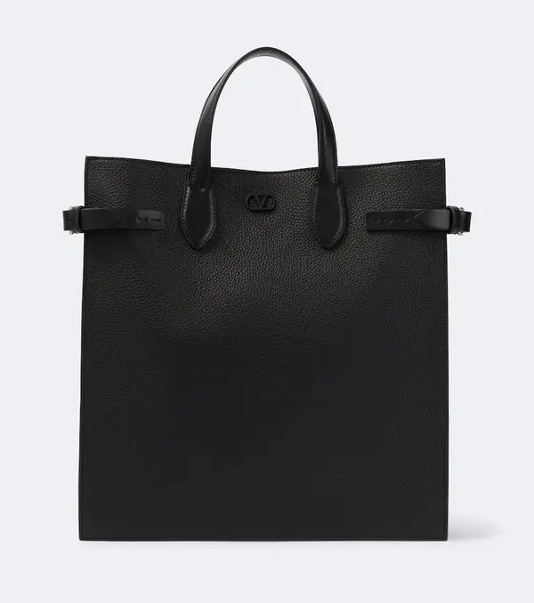 Valentino Garavani Antibes Leather Tote Bag - Black