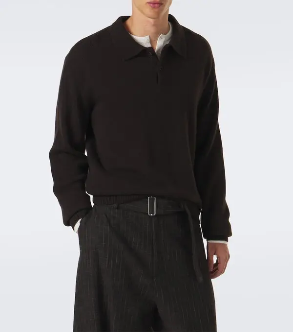 LISA YANG Rufus Cashmere Polo Sweater