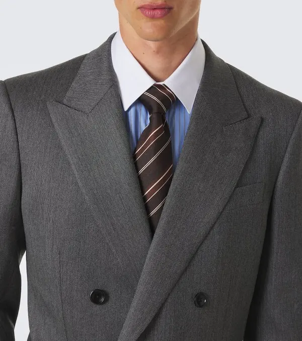 TOM FORD Striped Silk Neck Tie