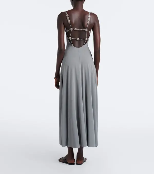 ERES Sculpturale Embellished Jersey Maxi Dress