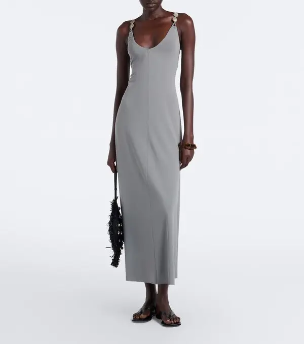ERES Sculpturale Embellished Jersey Maxi Dress