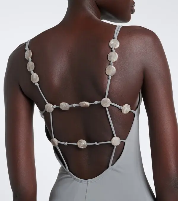 ERES Sculpturale Embellished Jersey Maxi Dress