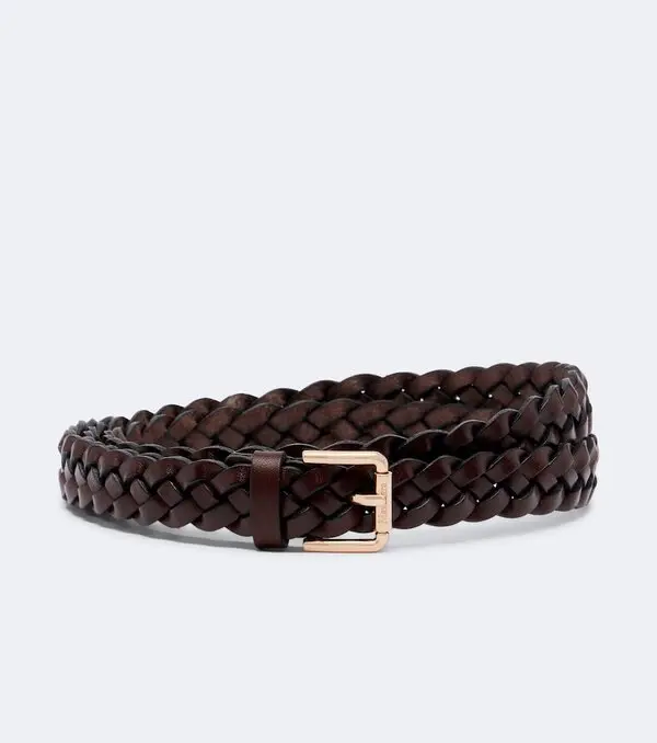 Max Mara Woven Leather Belt