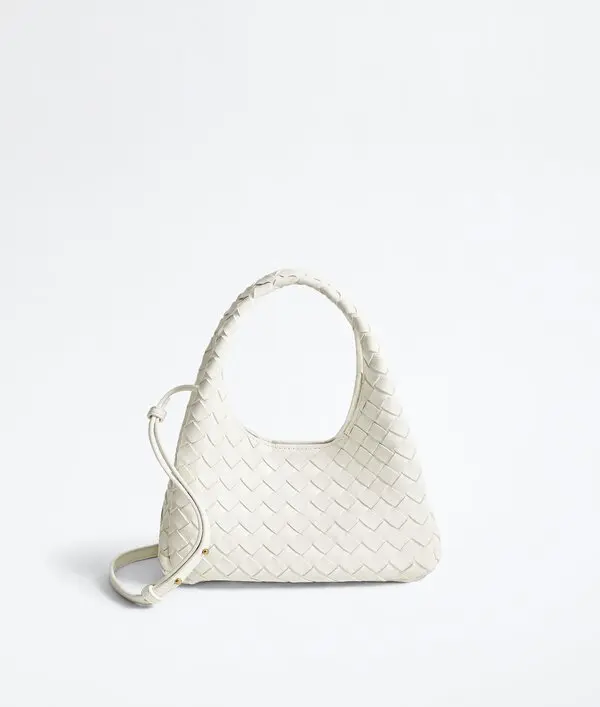 Bottega Veneta Baby Campana Shoulder Bag - Alabaster