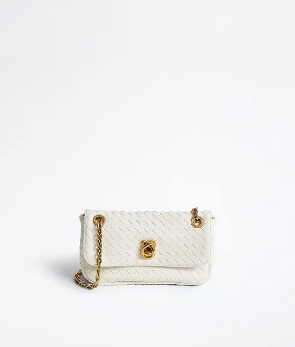 Bottega Veneta Baby Madison Shoulder Bag - Alabaster