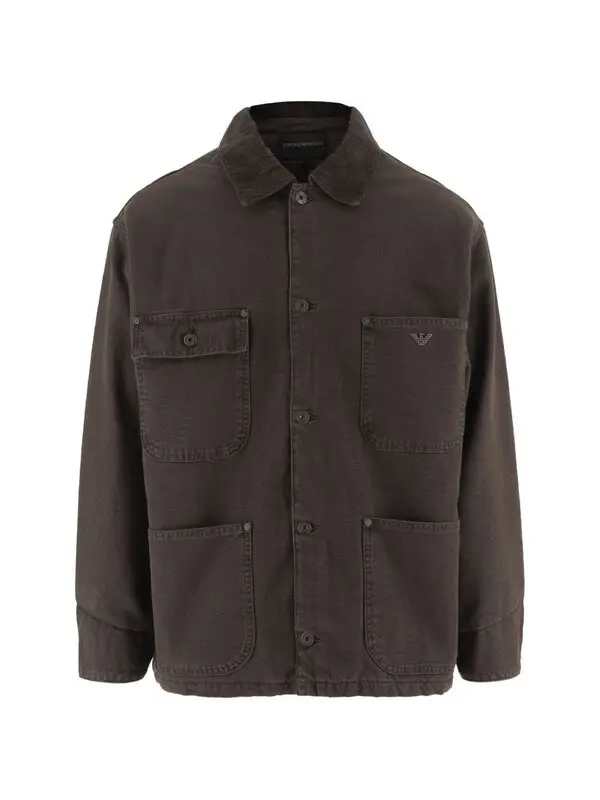 Emporio Armani Cotton Caban Coat