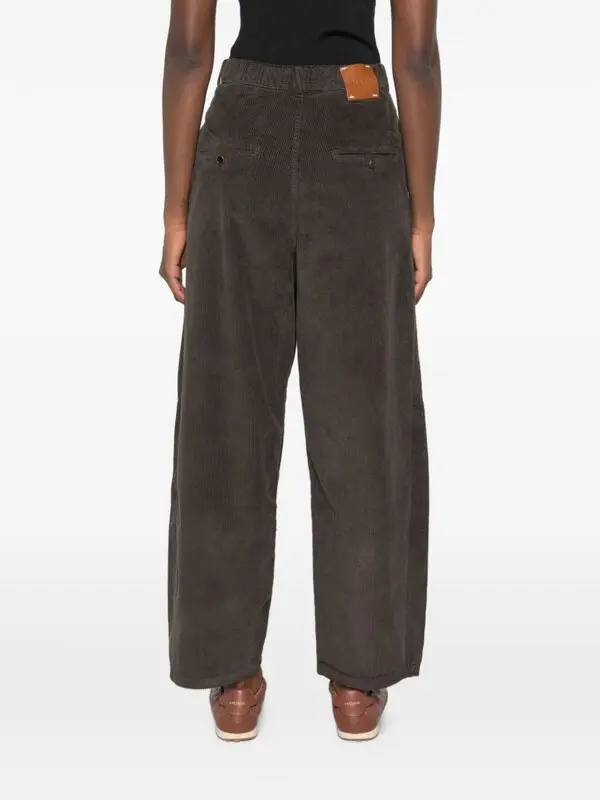 ALYSI Velvet Barrel Trousers