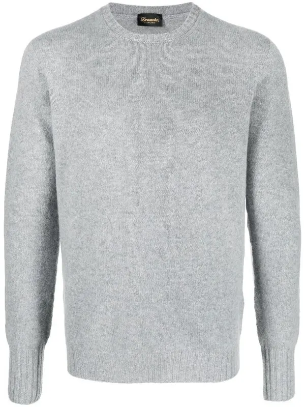 DRUMOHR Round Neck Long Sleeve Sweater