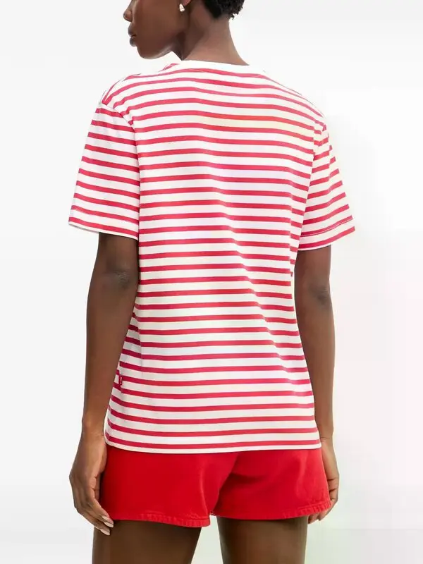 JOOP! Striped Cotton T-shirt With Logo Patch