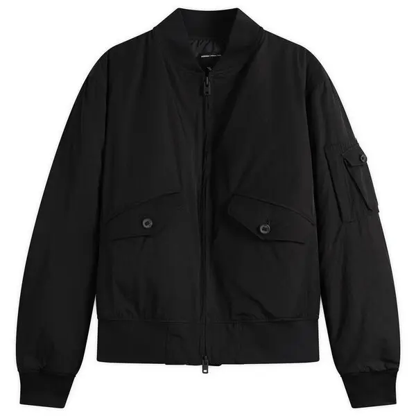 Y3 Nylon Bomber Jacket - Black