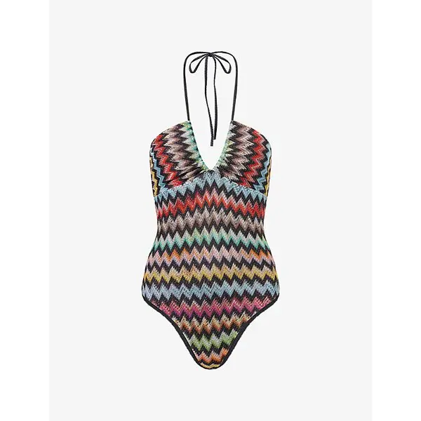 Missoni Zig-zag Pattern One-piece Swimsuit