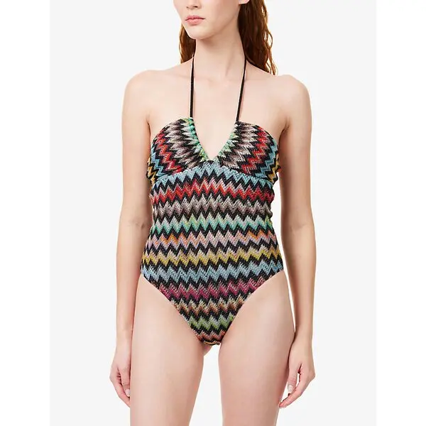 Missoni Zig-zag Pattern One-piece Swimsuit