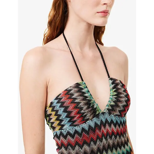 Missoni Zig-zag Pattern One-piece Swimsuit