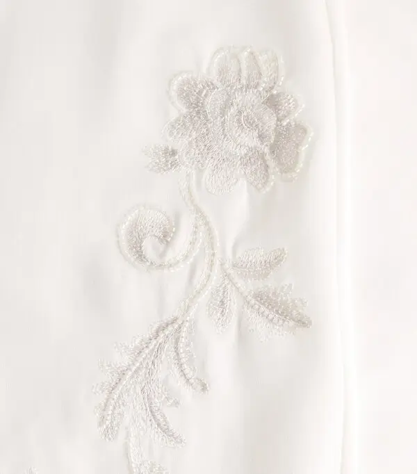Cinq À Sept Roxane Embroidered Wide Leg Trousers