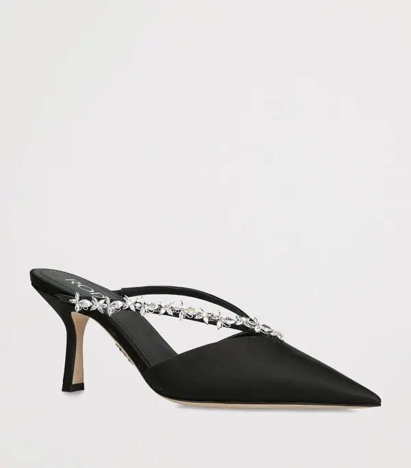 Rodo Satin Kayla Heeled Mules 75