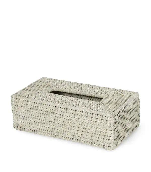 DECOR WALTHER Rattan Basket Tissue Box - Brown