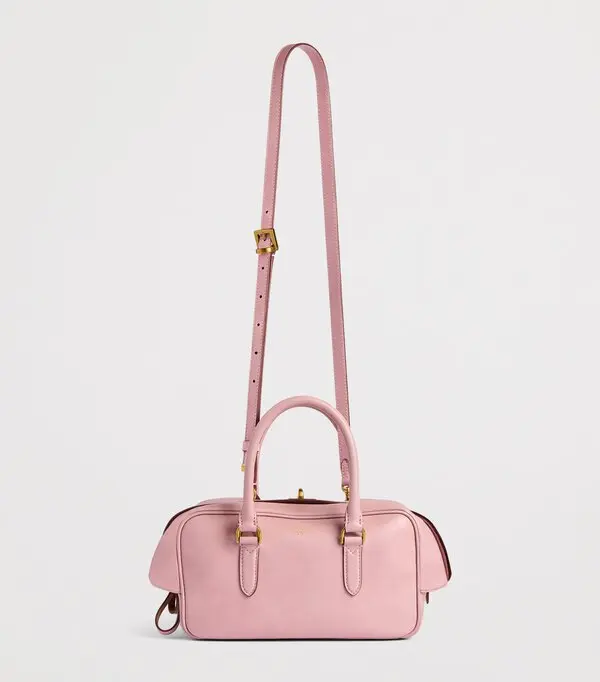 Balenciaga Lambskin Le 7 Bowling Bag