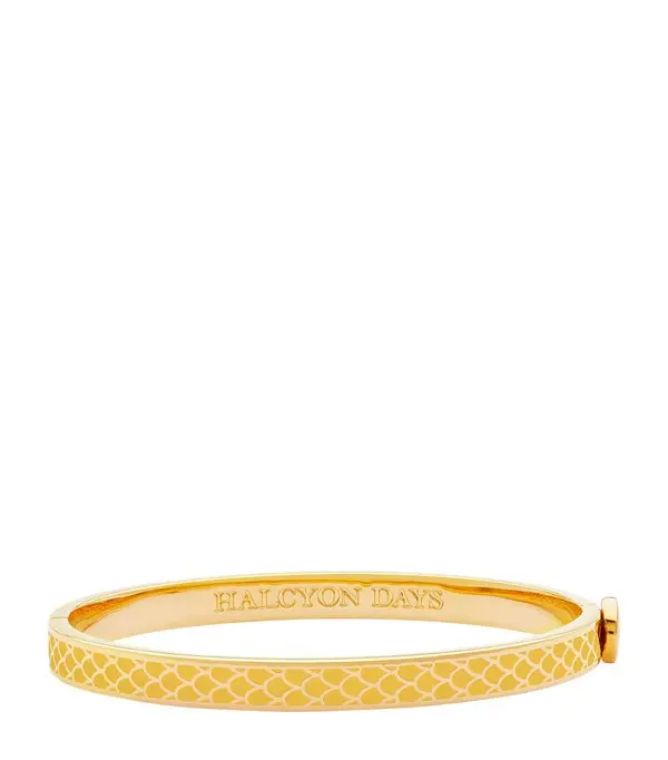 Halcyon Days Gold-plated Salamander Bangle - Yellow