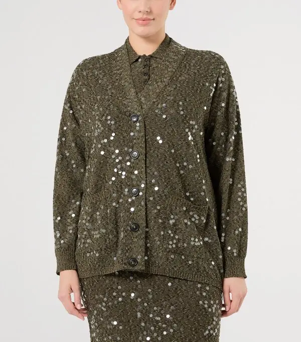 Marina Rinaldi Embellished Cardigan